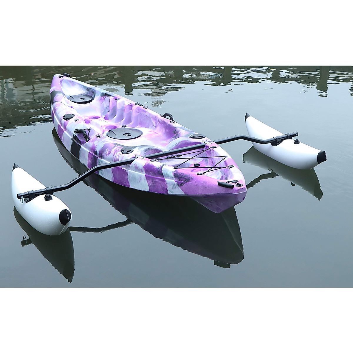 METER STAR Kayak Stabilization System Float, D-Ring and Rods Kit, for Kayaks, Canoes, Fishing Boats, Ocean-Going Boats,Give Install Tools Kit