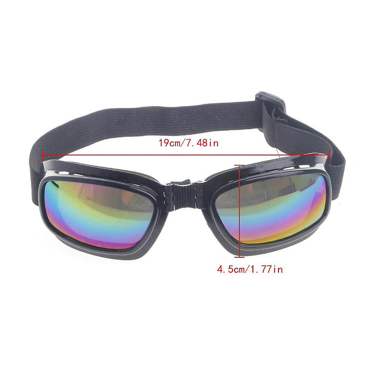 Kocome Foldable Safety Goggles for Ski Snowboard Motorcycle, Eyewear Glasses Eye Protection (Colorful)