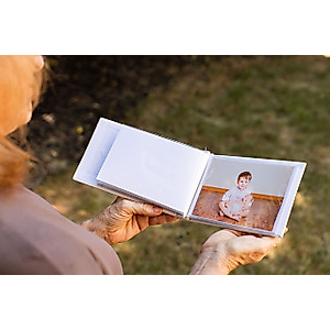 The Grandparent Gift Co. First Grandson Brag Book - Faux Suede Photo Album for New Grandparents