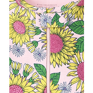The Children's Place baby-girl and Toddler Short Sleeve Zip Up Pajama Sunflower Baby & Toddler - Zip Sleeper 12-18 Months
