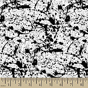 Springs Creative Products Group Hipster Splatter Fabric, White