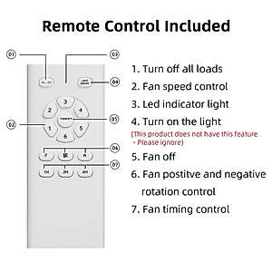 Obabala 60'' Outdoor Ceiling Fan with Remote Control, 3 Balsa Wood Blades, Matte Black, Reversible DC Motor Quiet Energysaving, for Bedroom Patios Kitchen Farmhouse, Indoor/Outdoor Ceiling Fan