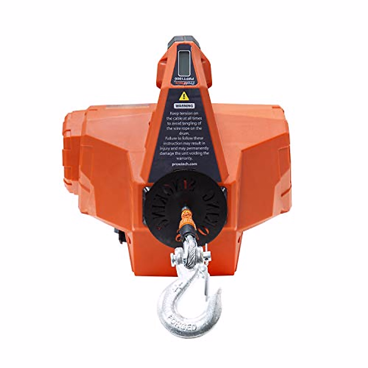 Prowinch Portable Electric Winch Hoist 1000 lbs. Rechargeable Battery Powered with Wireless Remote Control System 24V