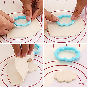 9Pcs Rainbow & Cloud Fondant Cutter Set Cake Cupcake Decorating Tools Sugarcraft Polymer Clay Gum Paste Cookies Biscuit Cutters