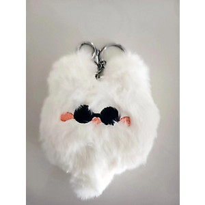 XNCOSER Anime JJK Satoru Keychain,Satoru Cosplay Keychain Cute Cat Keyring Cosplay Accessory Prop (01)