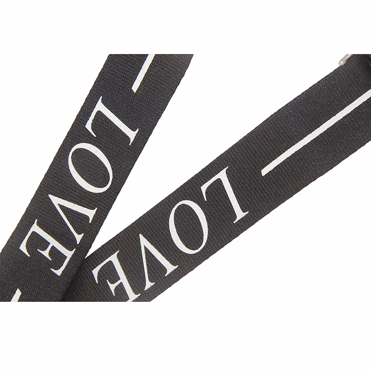 Duwi Wide Purse Strap Jacquard Guitar Style Strap Multicolor Canvas Adjustable Crossbody Bag Strap(l,Black,Black,Love)