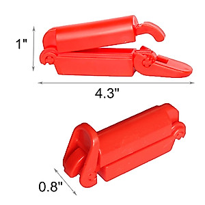 2 Pack Red Seat Safety Belt Clip Buckle for Baby Safety Universal Replacement for Baby and Kids Trend, Adjustable Guard