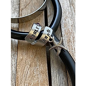 International Nurse day Gift, Personalized Stethoscope ID Name Tag with custom charm, Hand stamped Stethoscope Charm, Nurse Birthday Gift, RN Tag, RN gift, Nursing school graduation gift