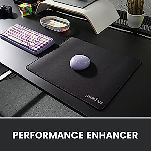 Perixx DX-1000XL Waterproof Gaming Mouse Pad with Stitched Edge - Non-Slip Rubber Base Design for Laptop or Desktop Computer - XL Size 15.75 x 12.6 x 0.12 Inches, black