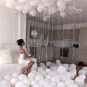 DUILE White Balloons White Balloon Garland Arch Kit Wedding Decoration Balloon Arch Kit Bridal Shower White Indoor Birthday Decoration Backdrop Party Supplies Baby Shower Decorations for Girl Boy