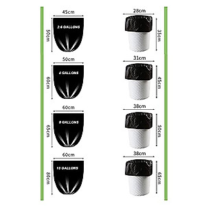 80 Counts Strong Trash Bags Garbage Bags by Teivio, Bathroom Trash Can Bin Liners, Small Plastic Bags for home office kitchen (2.6 Gallon, Clear)