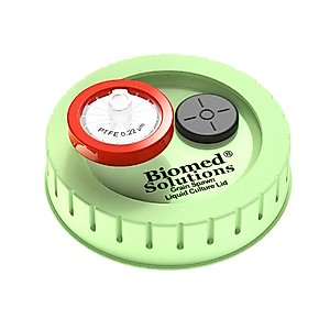 6Pcs Regular Mouth Mushroom Liquid Culture Lid, Grain Spawn Cultivation Mason Jar Lid with 0.2 micron PTFE Syringe Filter & 20mm Self Healing Injection Ports For Mushroom Growing Mycology