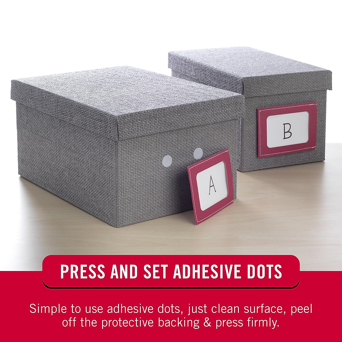 VELCRO Brand Dots with Adhesive | 250pk, White | Small 1/2 Inch Circles | Sticky Back Round Dots for Secure Mounting in Office, School or Home (VEL-30867-AMS)