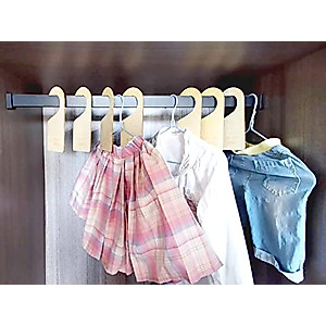 Ainior Baby Closet Dividers,Premium Wooden Baby Closet Size Divider Set of 7,from Newborn to 24 Month,Organize Nursery Closet Hangers by Size/Age