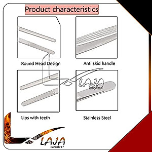 LAJA Imports 24" Tweezers (Herp Feeding Tool) Snake Reptile Stainless Steel