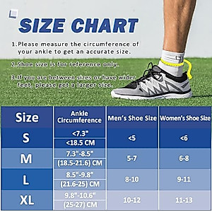 beister 1 Pair Ankle Support Breathable Neoprene Compression Ankle Brace for Men and Women, Elastic Sprain Foot Sleeve for Sports Protect, Arthritis, Plantar Fasciitis, Achilles tendonitis, Recovery