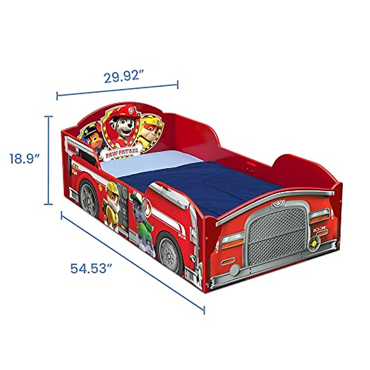 Delta Children Wood Toddler Bed - Greenguard Gold Certified, Nick Jr. PAW Patrol