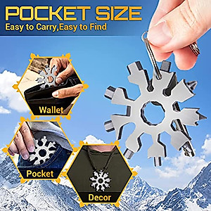 Snowflake Multi Tools Gifts for Men,Universal Socket Tools Gifts for Men