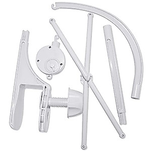 25 Inch Musical Cot Mobile, FineGood Baby Mobile Cot Mobiles for Babies Crib Mobile Bed Bell Holder with Soothing Music Box