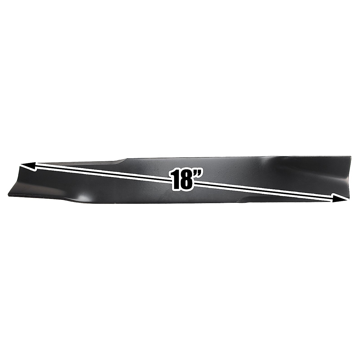 USA Mower Blades (3) U12025BP High-Lift for Husqvarna 539112079 Dixon 10782 10881 Length 18 in. Width 2-1/2 in. Thickness .203 in. Center Hole 5 Point Star 36 in. 52 in. Deck