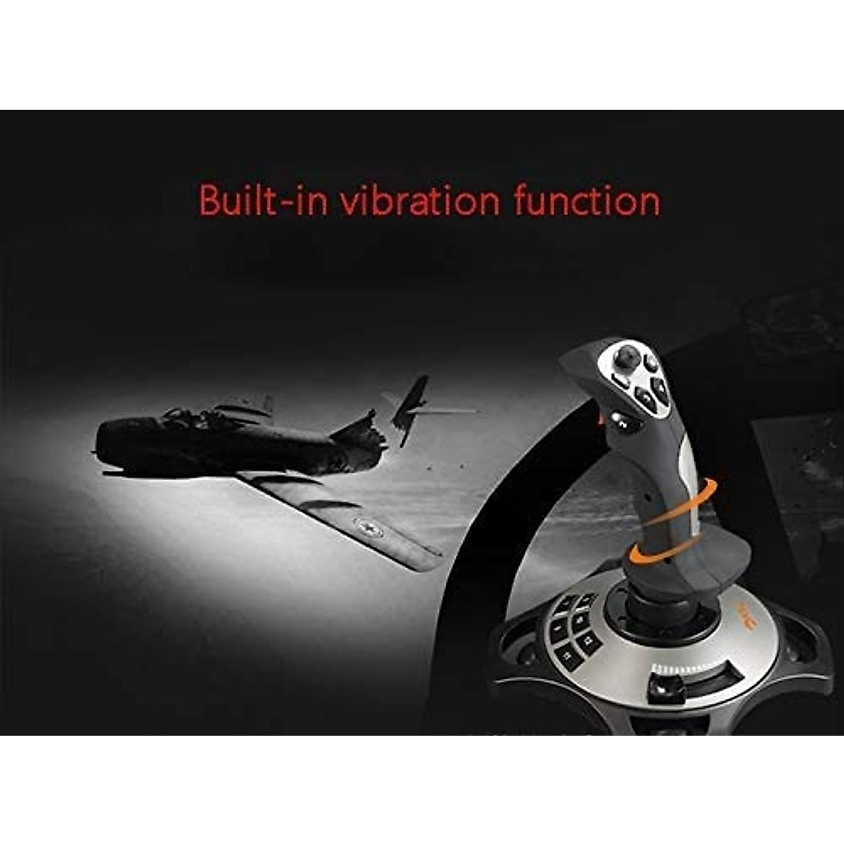 Computer Simulation Flying Fighter PC Gamepad Flight Stick Computer Simulation Flight Joystick Vibration for Windows Combat Games