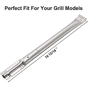 Criditpid Grill Replacement Parts for Kitchenaid 720-0745B 720-0745 720-0733A 720-0745A 720-0733, Grill Burner Heat Plate Shield Igniter Electrode for Jenn-Air 720-0720 Grill Models.