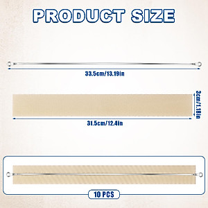 10pcs Impulse Sealer Replacement Parts, 12 Inch Teflon Cloth Strips Square Element Grip Heat Seal Strips Impulse Sealer Repair Kit Heating Element for Hand Heat Sealers