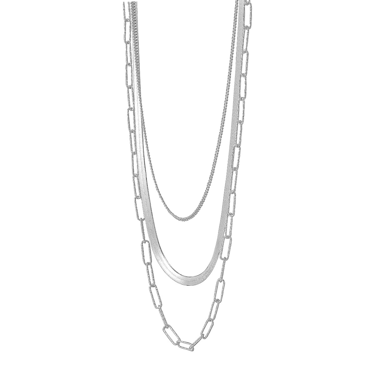 Silpada 'Power of Three' Sterling Silver Chain Necklace, 18" + 2"