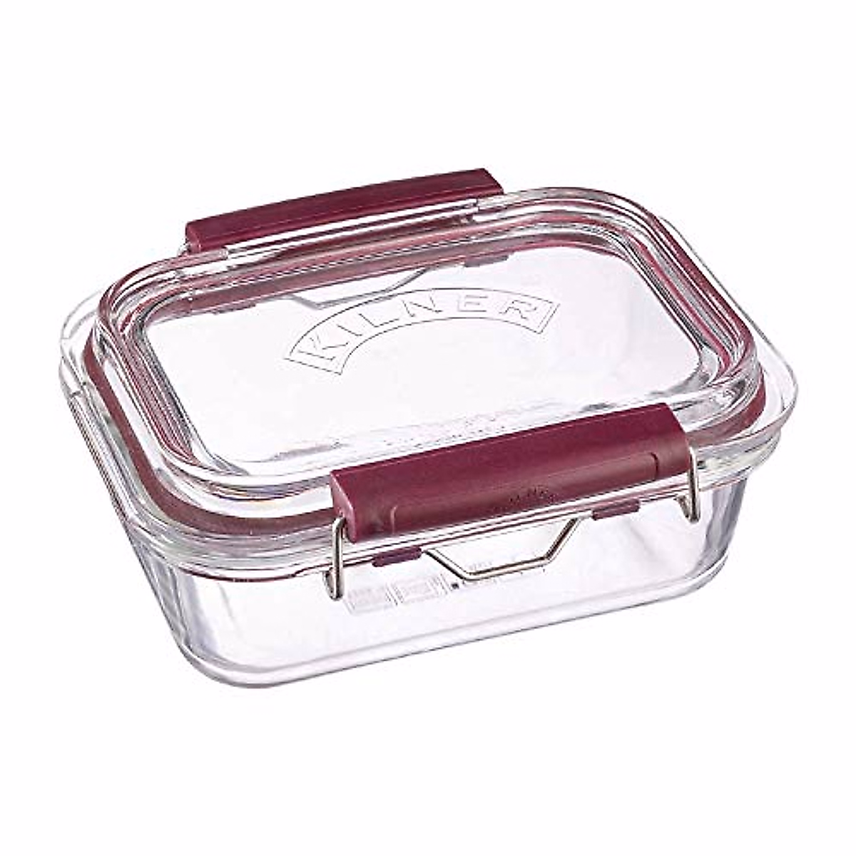 Kilner Jar 0.6 Litre Fresh Storage Stackable Glass Food Container, 17 x 12.5 x 7.5 cm, Transparent