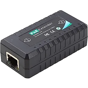 UHPPOTE 1-Port 10/100M PoE Extender IEEE802.3af for Ethernet Security Systems IP Camera