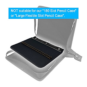 200 + 16 Slots Pencil Case & Extra Pencil Layer Holder - Bundle for Prismacolor Watercolor Pencils, Crayola Colored Pencils, Marco Pens and Cosmetic Brush by YOUSHARES (216 slots Green)