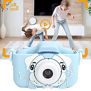 Jopwkuin Mini Camera, Playback X5S Children Camera Durable for Thanksgiving for Birthday for Christmas for Children(Blue)