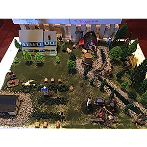29pcs Mixed Model Trees 1.5-6 inch(4-16 cm), OrgMemory Ho Scale Bushes, Diorama Supplies, Plastic Trees for Projects, Model Train Scenery with No Bases