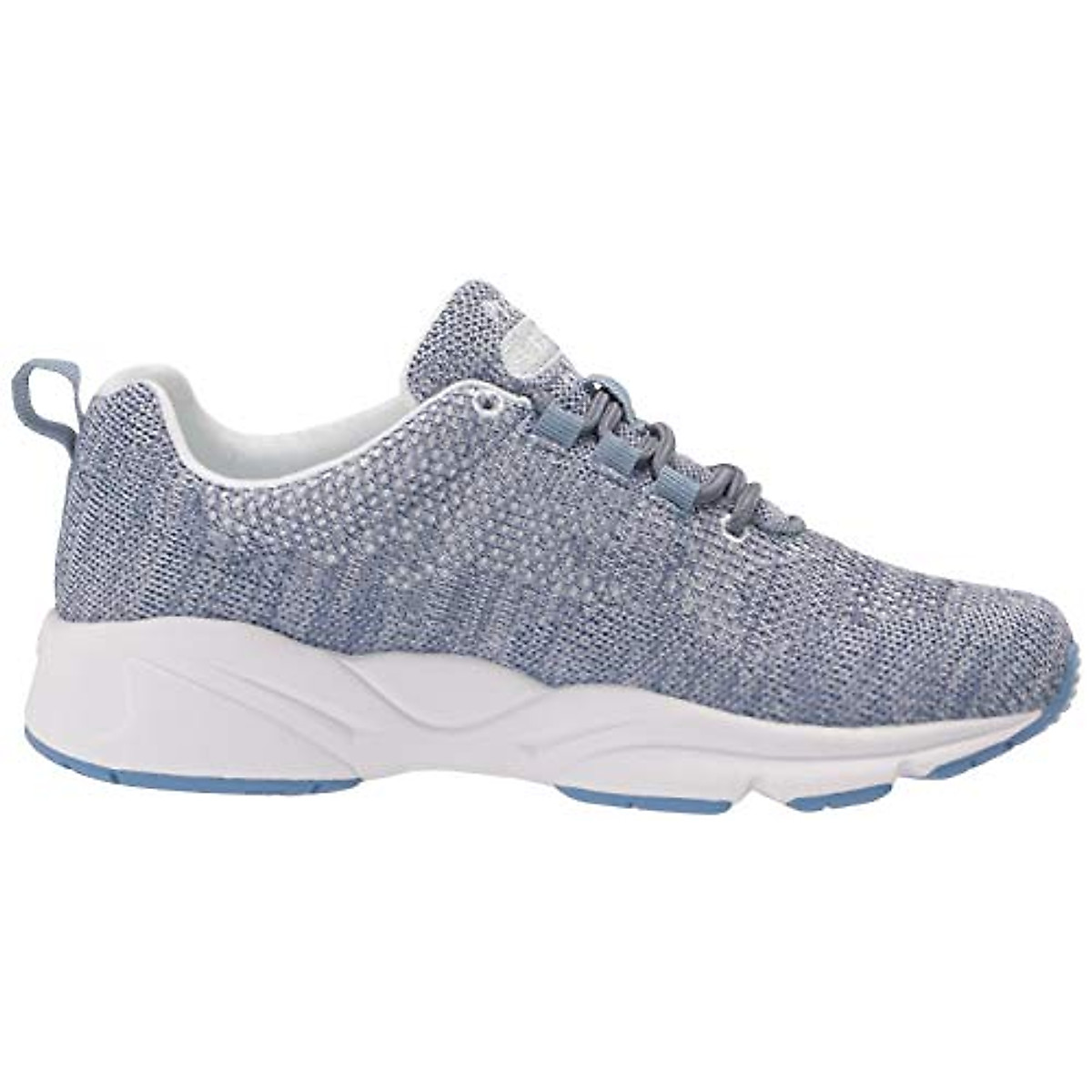 Propét Womens Stability Fly Sneaker, Denim/White, 13 X-Wide US