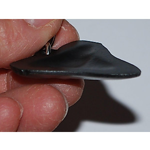 Megalodon Tooth Necklace (Metal Replica) Giant Fossil Shark #167 2o