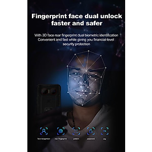 Big Walnut Rugged Smartphone, B1 Unlocked 5G Cell Phone with PTT Button, Android 12, IP68 Waterproof, 4GB+64GB, 8000mAh Battery, 64MP Main Cam,24MP Night Vision，120dB Loudspeaker, Dual SIM, NFC