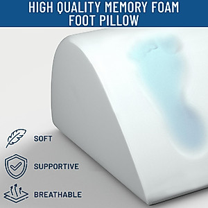 Everlasting Comfort Foot Rest for Under Desk at Work w/Premium ComfortFoam™ - Desk Foot Rest Ergonomic Design for All-Day Support, Pain Relief - Foot Stool Footrest - Home Office, Gaming Accessories