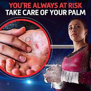 ZHEZHERA Authentic Dowel Gymnastics Grips for Girls (Double Buckle - Sold in Pairs) | Hand Guards | Palm Grips for Uneven Bars (1 | Small)