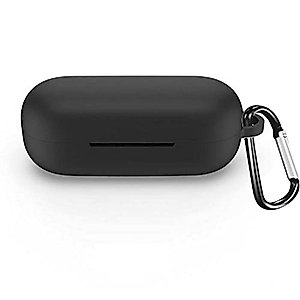 USTIYA Case for Huawei Freebuds Se Protective Silicone Case with Keychain Cover (Black)
