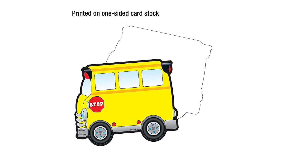 Carson Dellosa School Bus Colorful Cut-Outs 36 Pcs Set