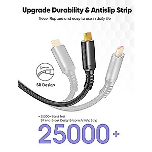 Snowkids 8K HDMI Cable 2.1 10FT/3M 48Gbps, 48Gbps High Speed 3D 8K60 4K120 144Hz Braided HDMI Cord eARC HDR10 HDCP 2.2&2.3 Compatible with Roku TV/PS5/HDTV/Blu-ray Black