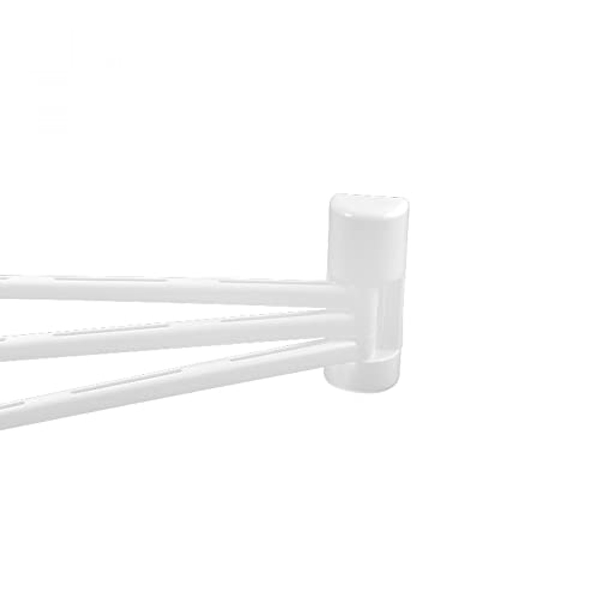 uxcell Rotation Towel Rack Bathroom Swivel Towel Bar 3 Multi Fold-able Arms Rotation Organizer Swing Towel Shelf Space Saving Hanger Kitchen Hand Towel Holder White