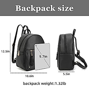 Montana West Anti Theft Backpack Purse for Women Backpack for Ladies with Secured Zipper & Tassel, MWC-104BK
