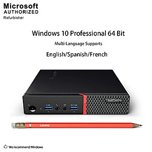 Lenovo Think Center M700 Tiny Desktop PC,Intel Quad Core I5-6500T 2.5GHz up to 3.1G,8GB, 256GB SSD,WiFi,BT 4.0,HDMI,USB 3.0,DP Port,W10P64 (Renewed)