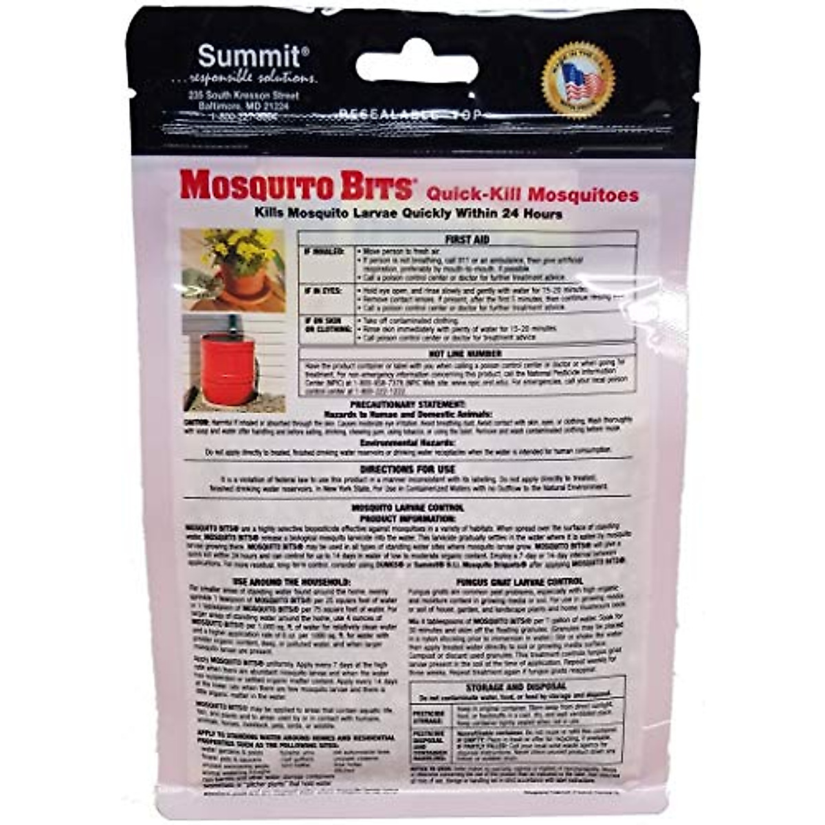 Summit 116-12 Quick Kill Mosquito Bits, 8-Ounce