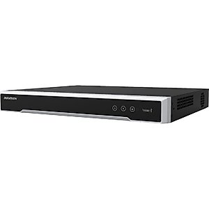 HIKVISI0N DS-7632NI-K2/16P 32 Channel with 2 Hard Drive Spaces,16 POE Ports 4K 8MP IP Network Video Recorder NVR, Compatible with Hikvision Hik-Connect, Hard Drive Not Included