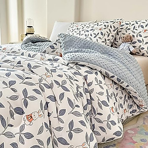 AOPPLSOT Winter Comforter Queen Size, Heavy Warm Quilt for Winter, Fluffy Quilts, Cotton+ Fiber, Thickened Winter Blanket,M,150 * 200cm 3kg