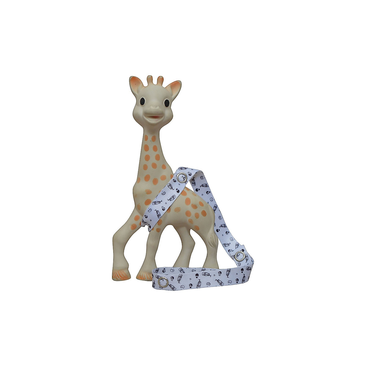 Sippy Cup Straps & Baby Toy Leash for Strollers High Chair 4pc Teethers Pacifier (Black/Blue)