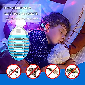 Indoor Insect Trap,Bug Zapper Indoor Plug-in Mosquito Killer Trap Zapper for Mosquito, Gnat, Moth, Fruit Flies (4 Pack)