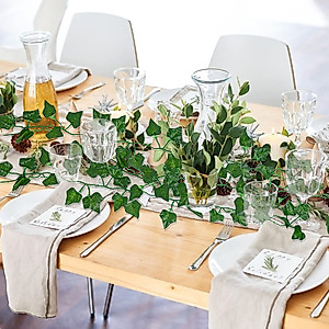 RECUTMS Fake Vines for Room Decor 86 FT Artificial Ivy Garland Hanging Plants Faux Greenery Leaves Bedroom Decor Aesthetic for Wall Wedding Party Home Garden Office Patio Outdoor Decoration(12 Pack)